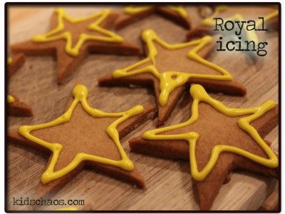 Daffodil biscuits with royal icing - KidsChaos.com